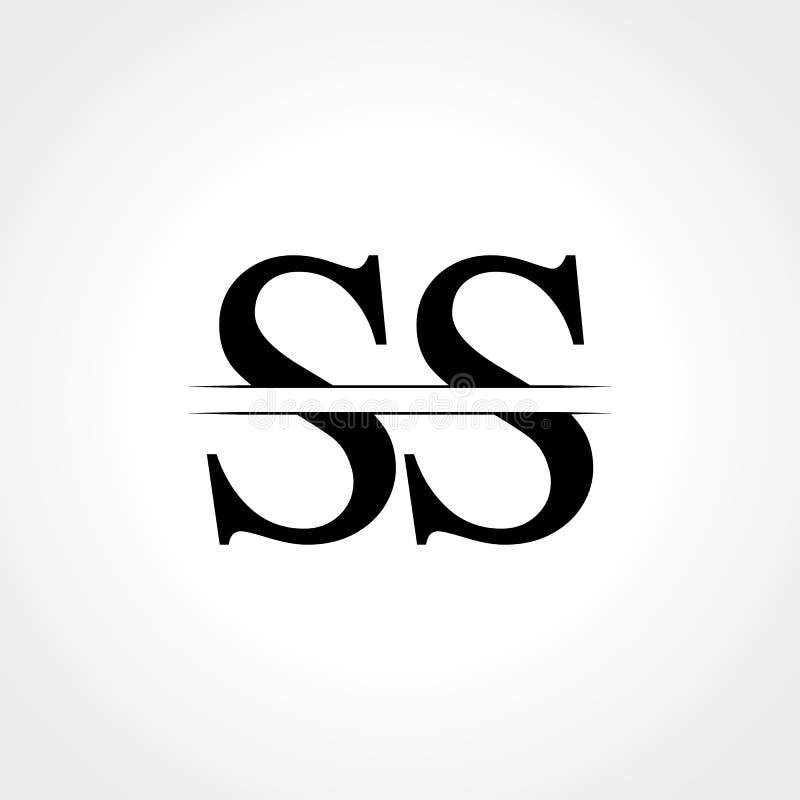 Letter S SS Logo Design Simple Vector Stock Vector - Illustration of ...