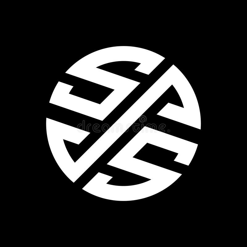 Initial Letter SS Logo Template with Modern Rounded Circle Symbol in ...