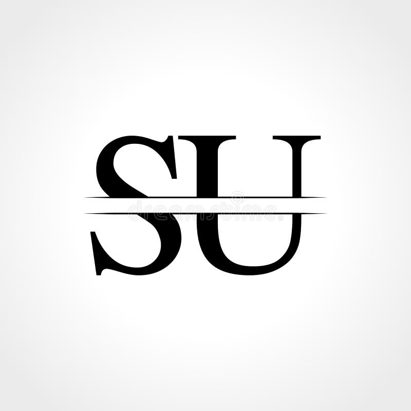 Initial Letter SU Logo Design Vector Template. SU Letter Logo Design ...