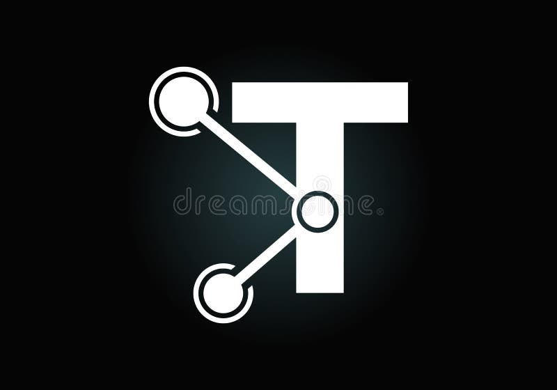 Initial Letter T with Technology Logo Sign Symbol. Suitable for ...