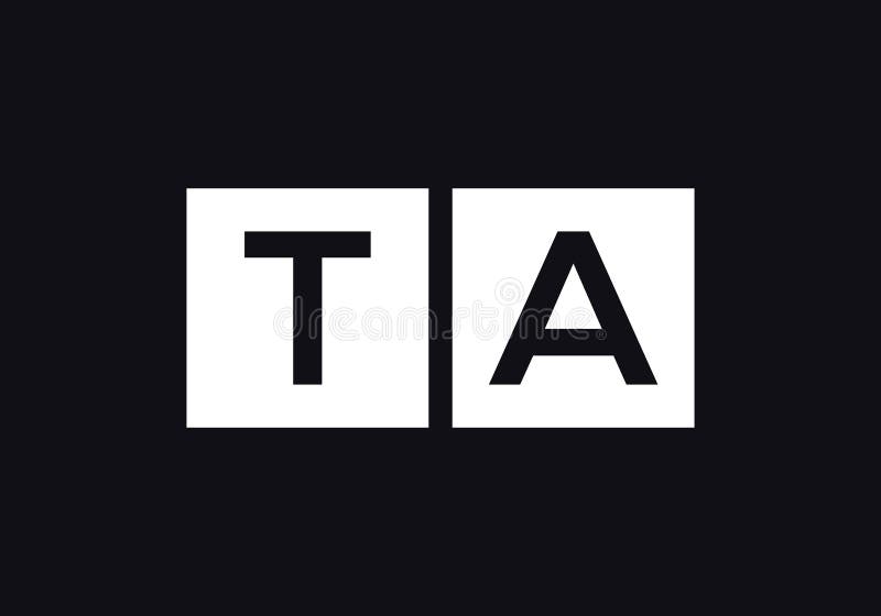 Initial Letter TA Logo. TA Logo Design Vector Template Stock Vector ...