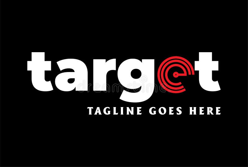 Target Text with Arrow stock illustration. Illustration of finance ...