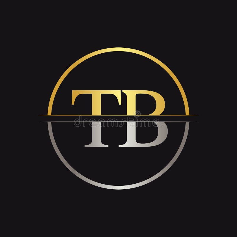 Initial Letter TB Logo Design Vector Template. Linked Typography TB ...