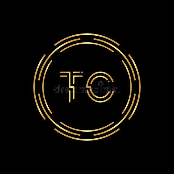 Initial Letter TC Logo Creative Typography Vector Template. Circle ...