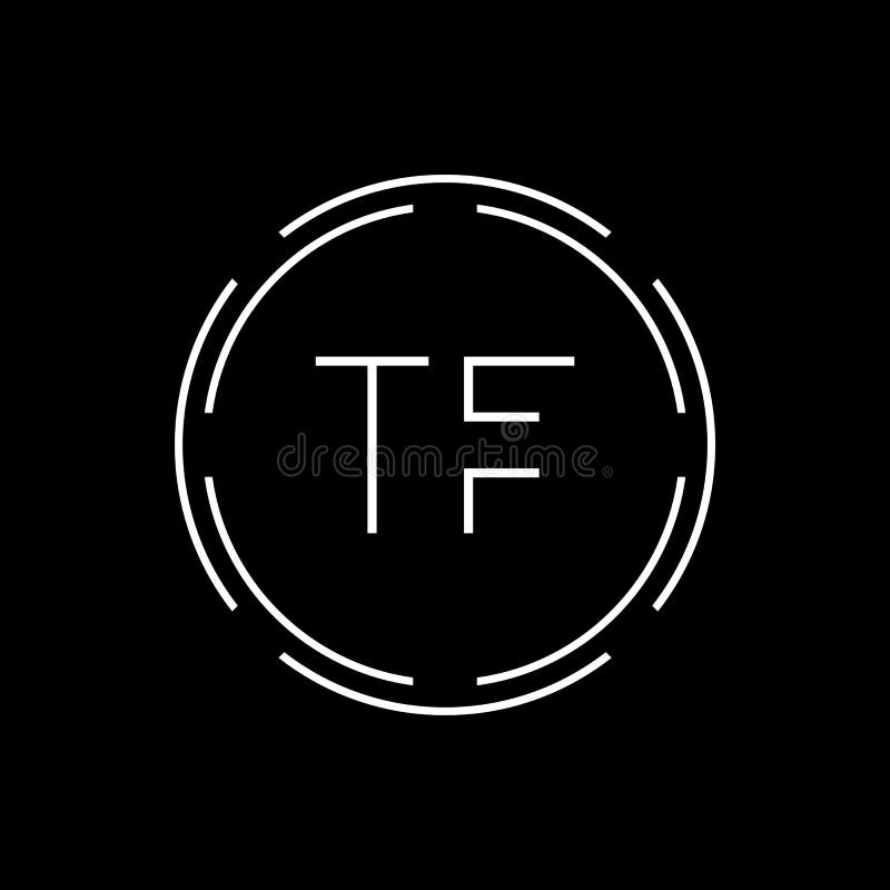 Initial Letter TF Logo Creative Typography Vector Template. Circle ...