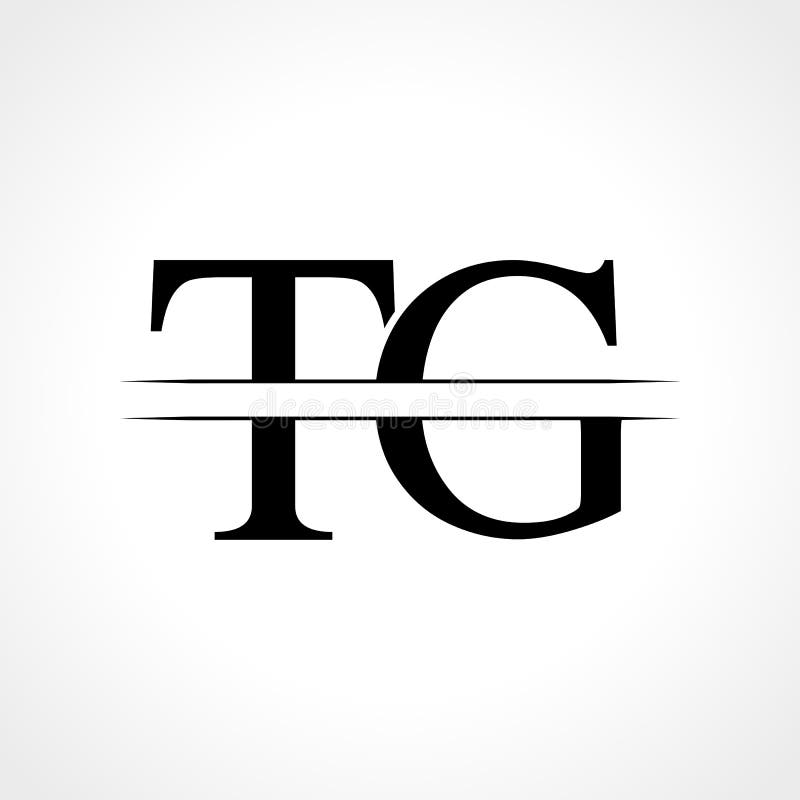 Initial Letter TG Logo Design Vector Template. Linked Typography TG ...