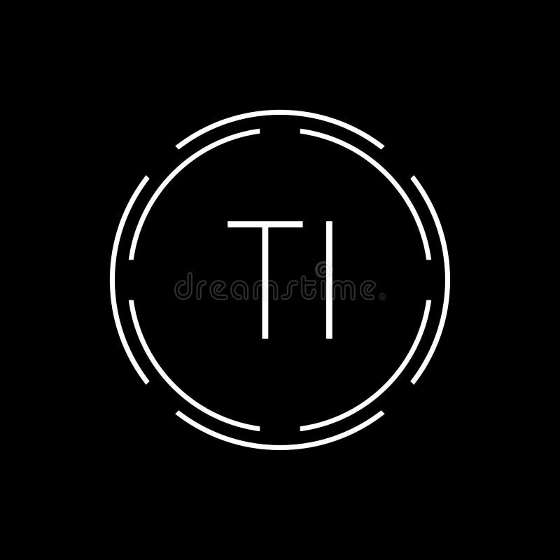 Initial Letter TI Logo Creative Typography Vector Template. Circle ...
