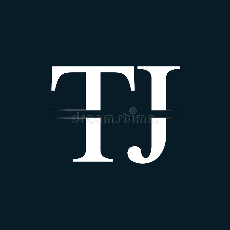 Initial Letter TJ Logo Design Vector Template. Linked Typography TJ ...