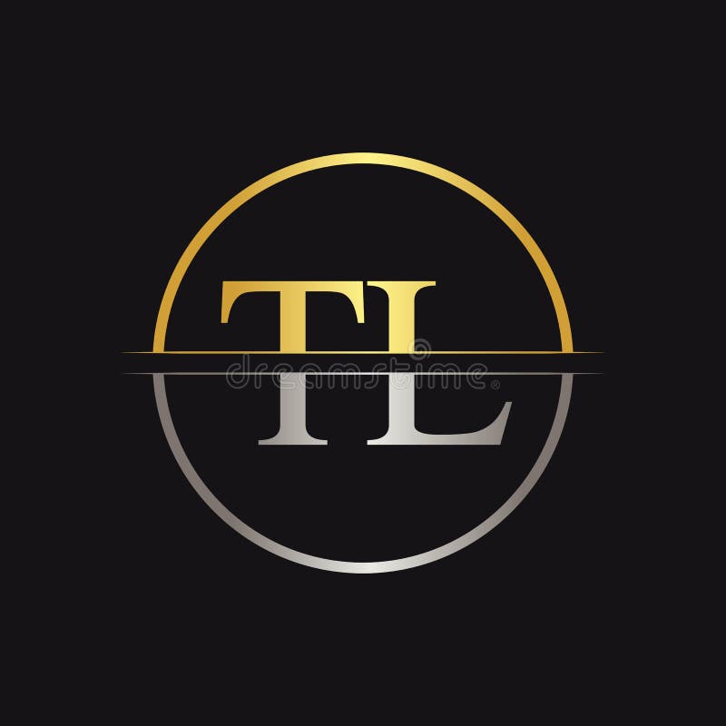 Initial Letter TL Logo Design Vector Template. Linked Typography TL ...