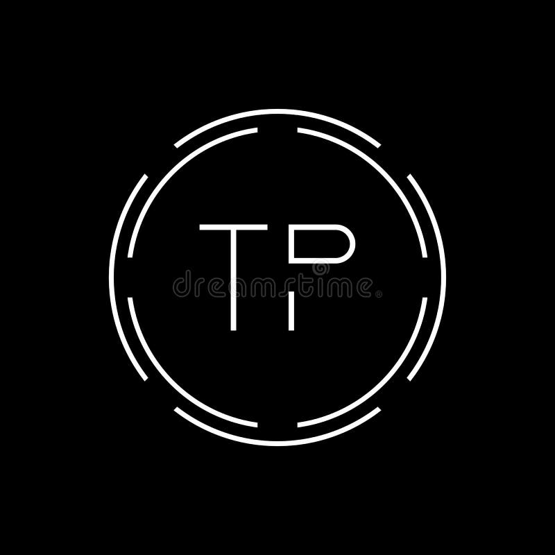 Initial Letter TP Logo Creative Typography Vector Template. Circle ...