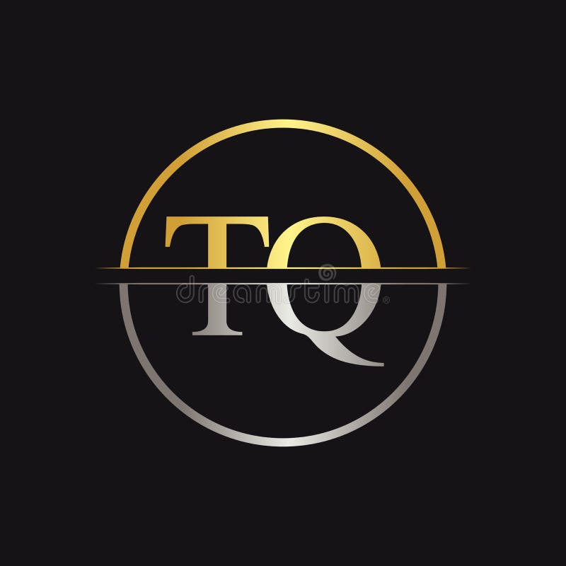 Initial Letter TQ Logo Design Vector Template. Linked Typography TQ ...