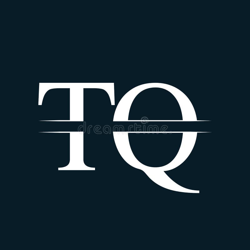 Initial Letter TQ Logo Design Vector Template. Linked Typography TQ ...