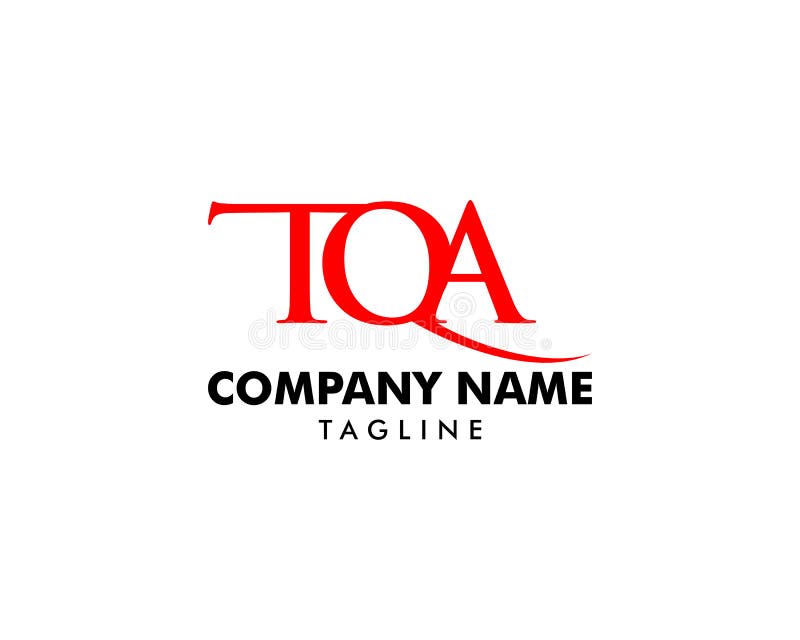 Initial Letter TQA Logo Template Design Stock Vector - Illustration of ...