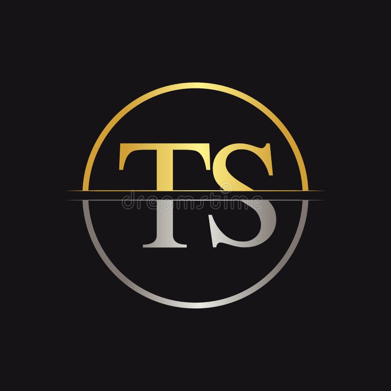 Initial Letter TS Logo Design Vector Template. Linked Typography TS ...