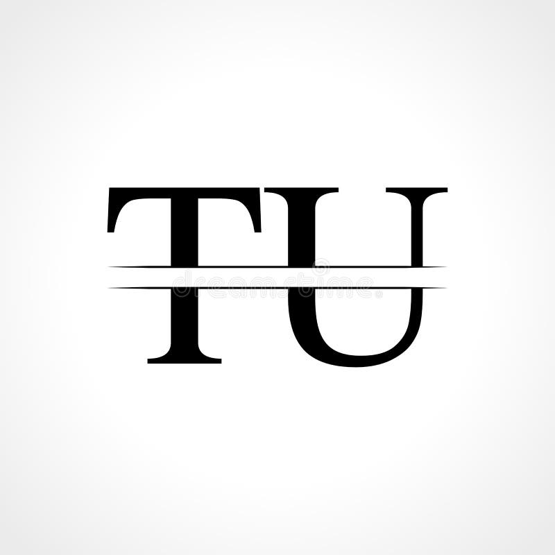 Initial Letter TU Logo Design Vector Template. Linked Typography TU ...