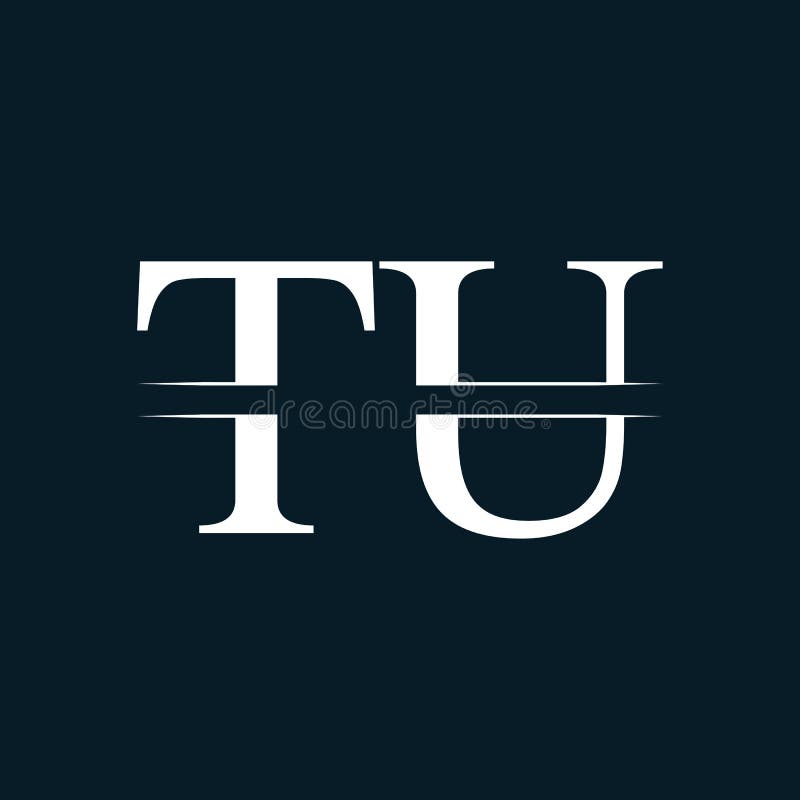 Initial Letter TU Logo Design Vector Template. Linked Typography TU ...