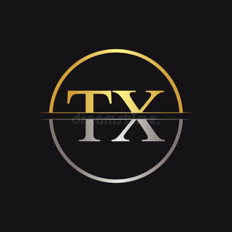 Initial Letter TX Logo Design Vector Template. Linked Typography TX ...