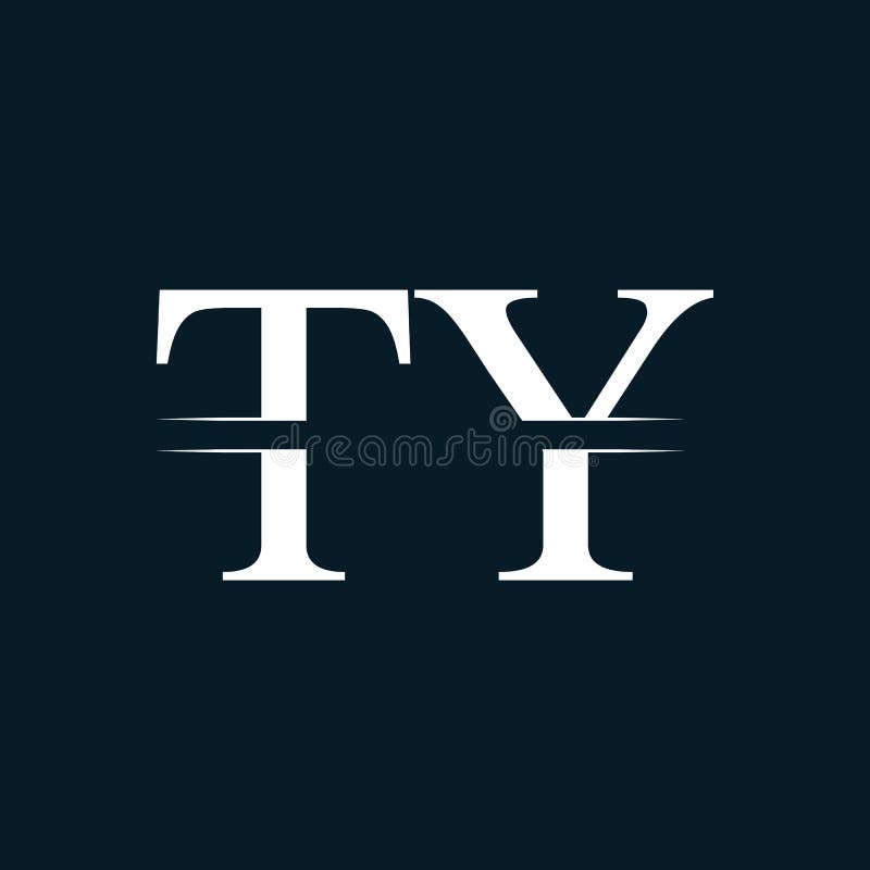 Initial Letter TY Logo Design Vector Template. Linked Typography TY ...