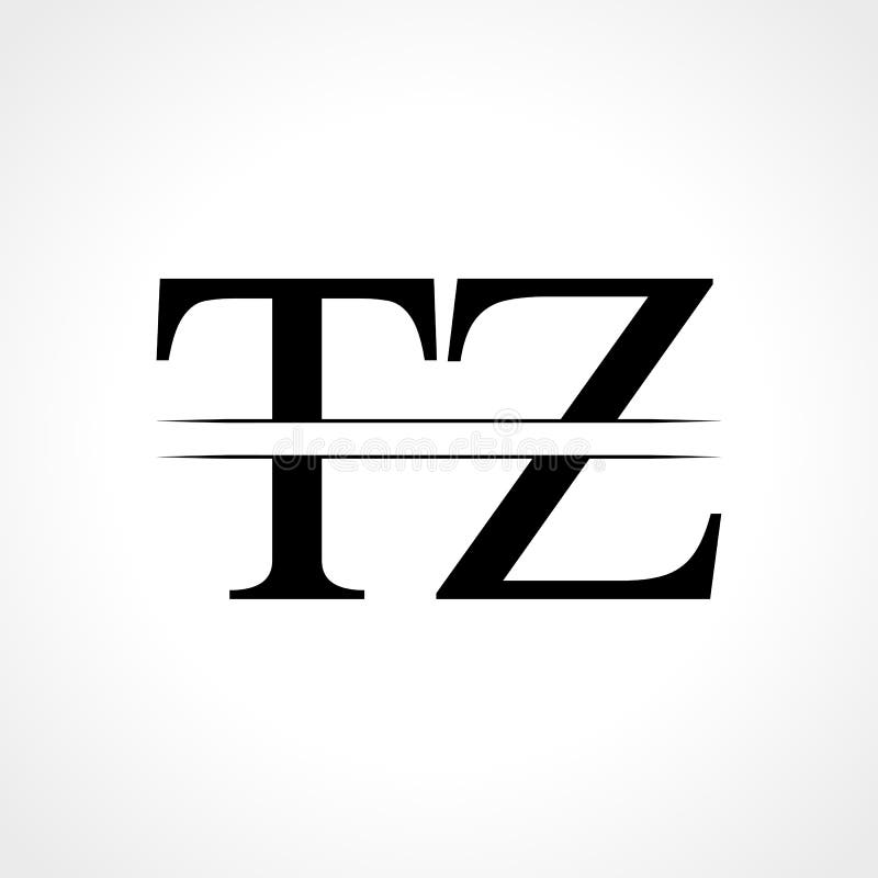Initial Letter TZ Logo Design Vector Template. Linked Typography TZ ...