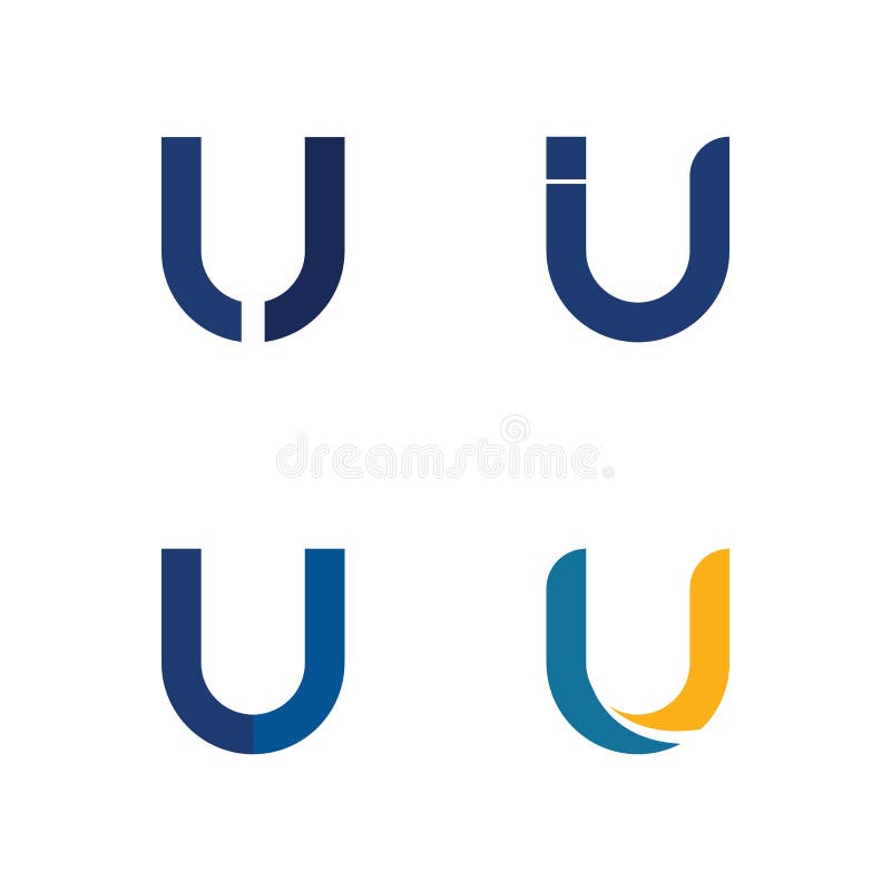 Initial Letter U Logo Business and Design Icon Vector Stock ...