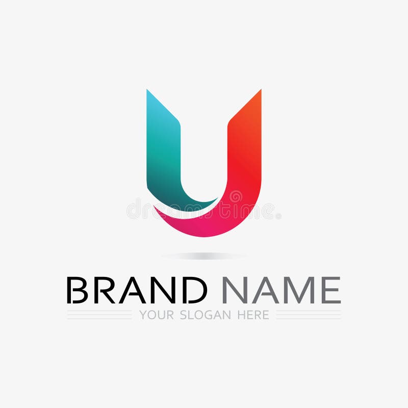 Initial Letter U Logo Business and Design Icon Vector Stock ...