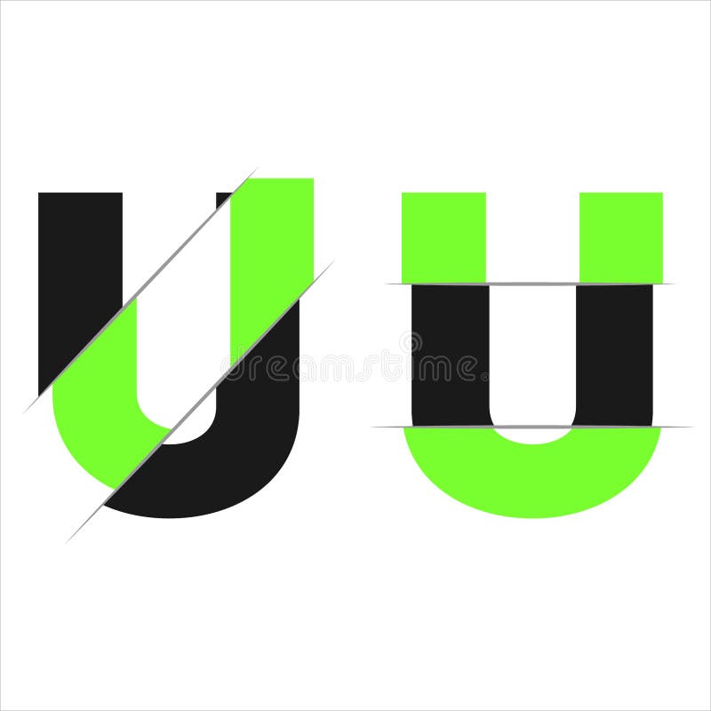 Initial Letter U Logo Icon Vector Template Stock Vector - Illustration ...