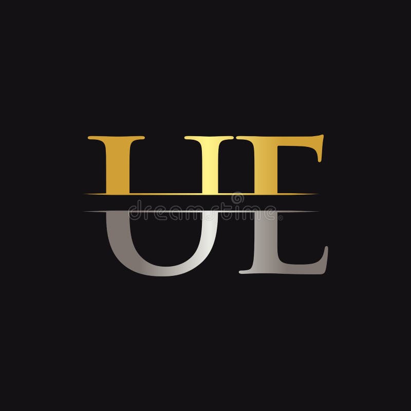 Initial Letter UE Logo Design Vector Template. UE Letter Logo Design ...