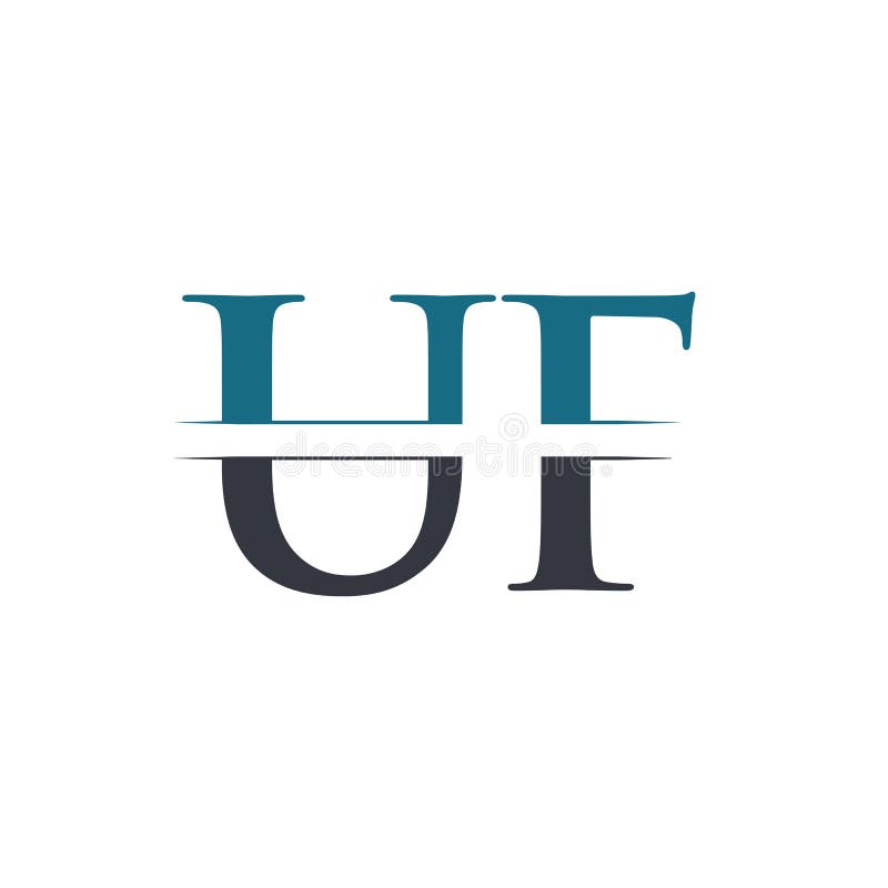 Initial Letter UF Logo Design Vector Template. UF Letter Logo Design ...