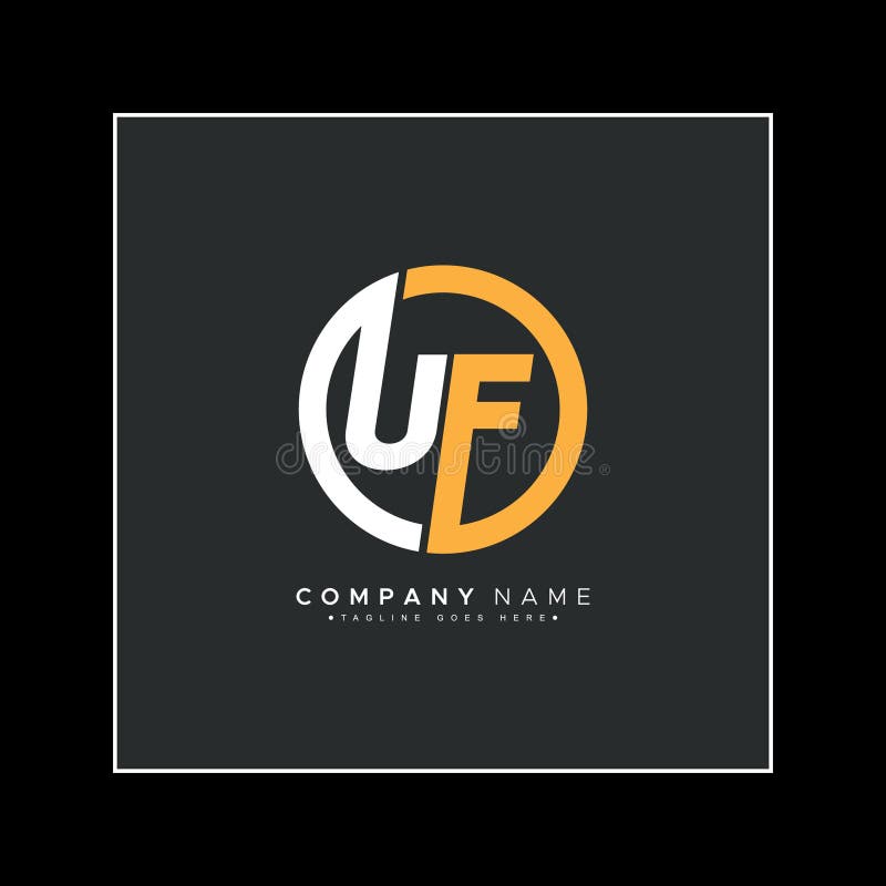 Initial Letter UF Logo, Simple Alphabet Logo Stock Vector ...