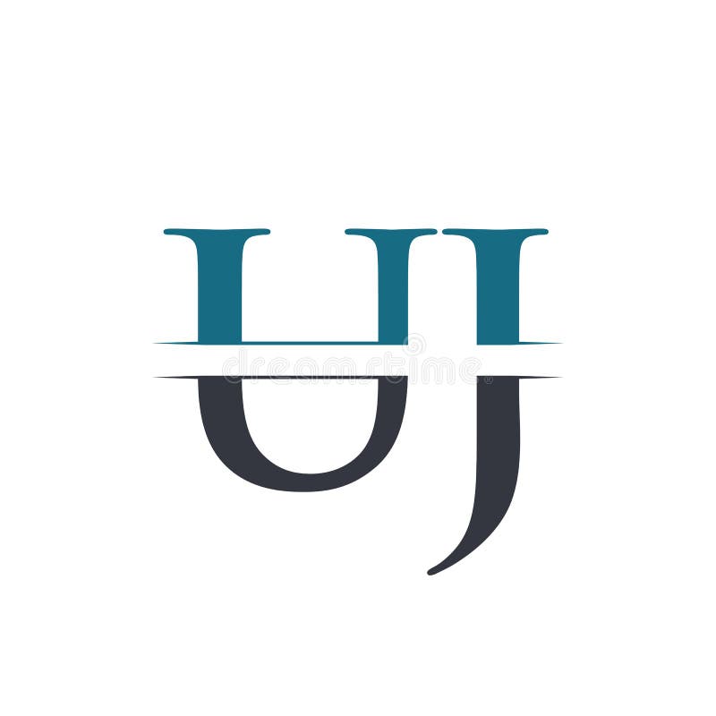 Initial Letter UJ Logo Design Vector Template. UJ Letter Logo Design ...