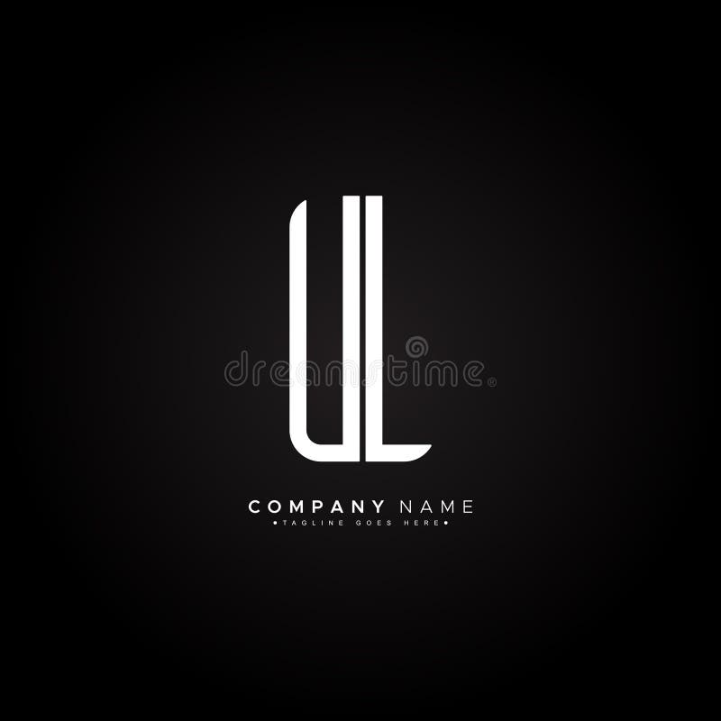 Initial Letter UL Logo - Minimal Alphabet Logo Stock Vector ...