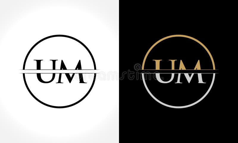 Initial Letter UM Logo Design Vector Template. UM Letter Logo Design ...
