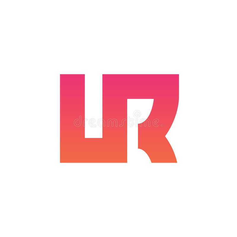 Initial Letter UR Logo Icon Design Template Elements, Uppercase ...