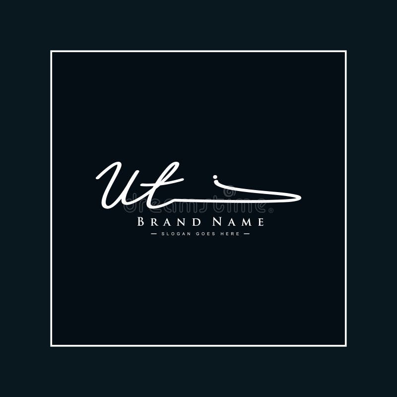Letter Ut Logo Handwritten Signature Stock Illustrations – 47 Letter Ut ...