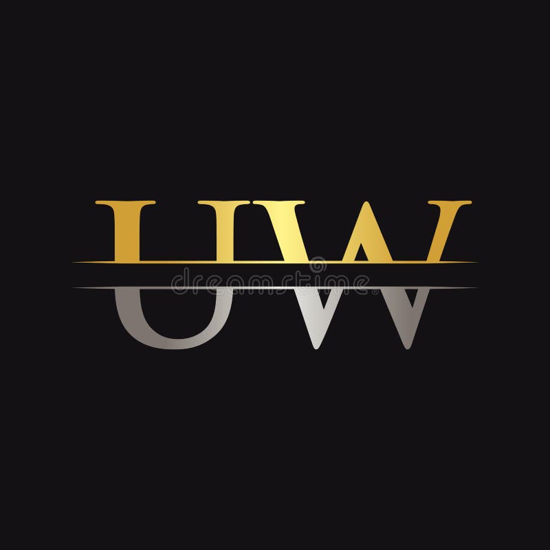 Initial Letter UW Logo Design Vector Template. UW Letter Logo Design ...