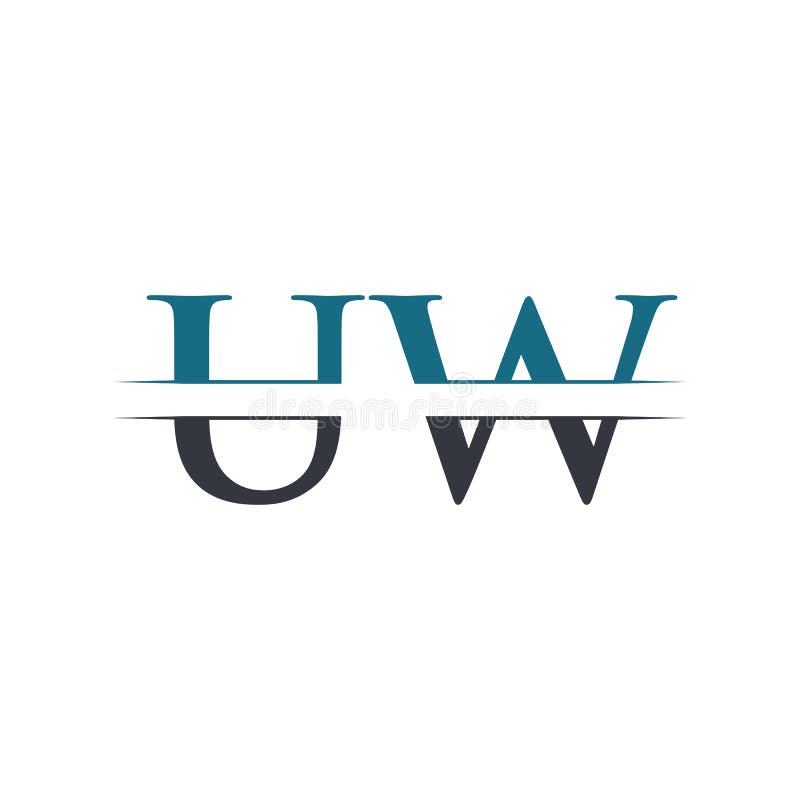 Initial Letter UW Logo Design Vector Template. UW Letter Logo Design ...