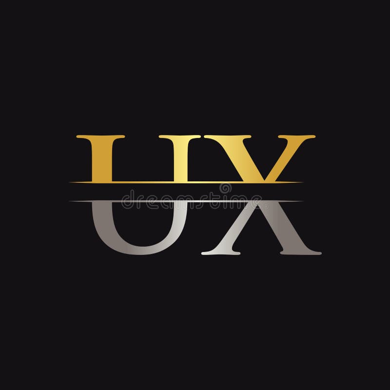 Initial Letter UX Logo Design Vector Template. UX Letter Logo Design ...