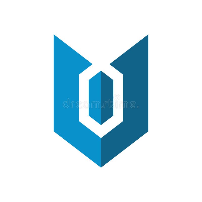 Initial Letter V Logo Template with Modern Fox Head Flat Symbol in Flat ...