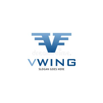 V Wing Logo Template Stock Illustrations – 523 V Wing Logo Template ...