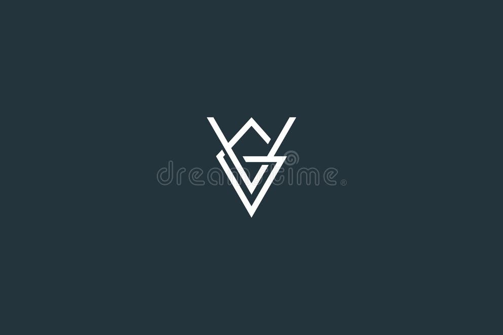 Initial Letter VG or GV Logo Design Vector Template Stock Vector ...