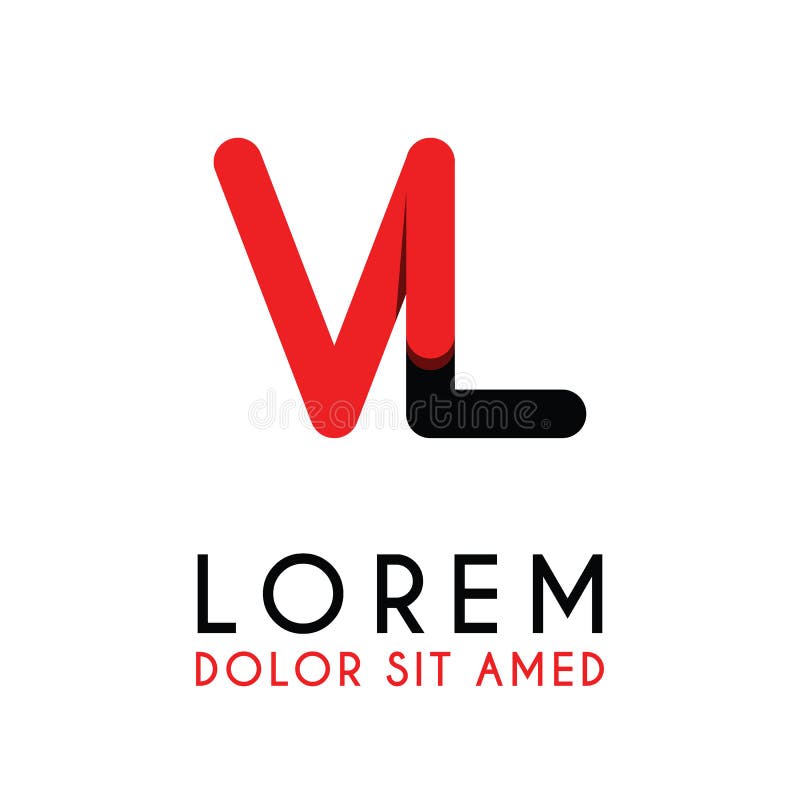 VL Initial Handwriting Logo Design Stock Vector - Illustration of ...