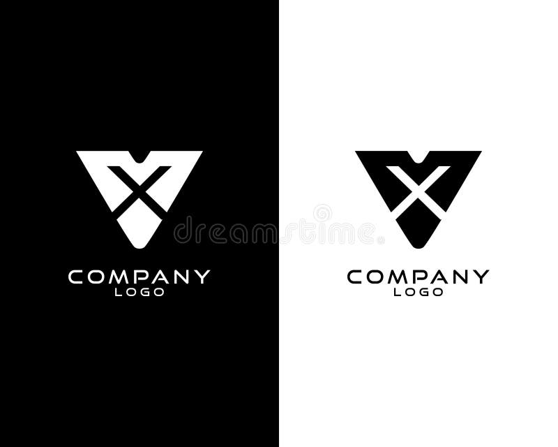 Initial Letter VX, XV Abstract Company Logo Template Vector Stock ...