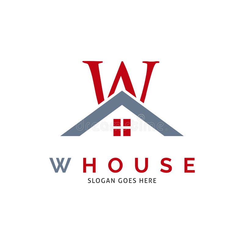 Letter W House Logo Stock Illustrations – 430 Letter W House Logo Stock ...