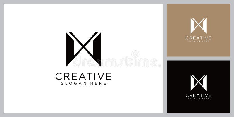 Initial Letter W Logo Vector Design Template Stock Vector ...