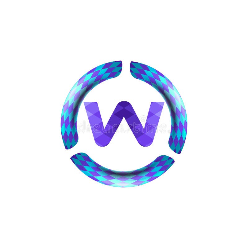 Initial Letter W Round, Circle Logo Ideas. Inspiration Logo Design ...