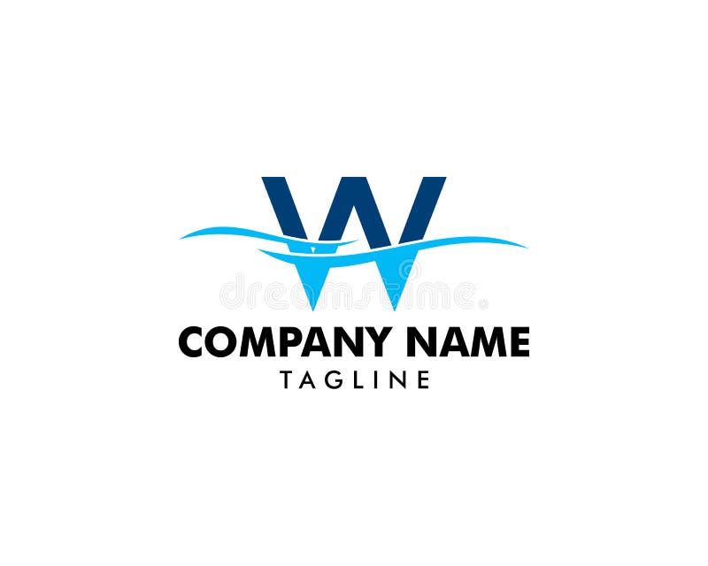 Letter W Wave Stock Illustrations – 840 Letter W Wave Stock ...