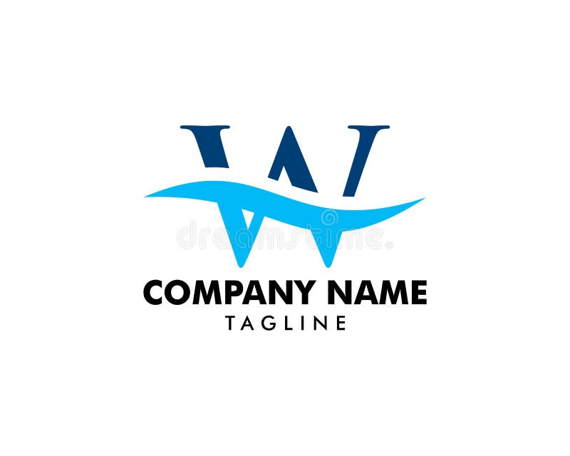 Letter W Wave Stock Illustrations – 840 Letter W Wave Stock ...