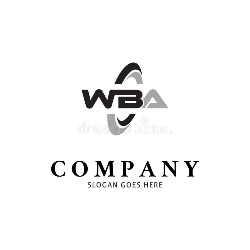 Initial Letter WBA Icon Vector Logo Template Illustration Design Stock ...