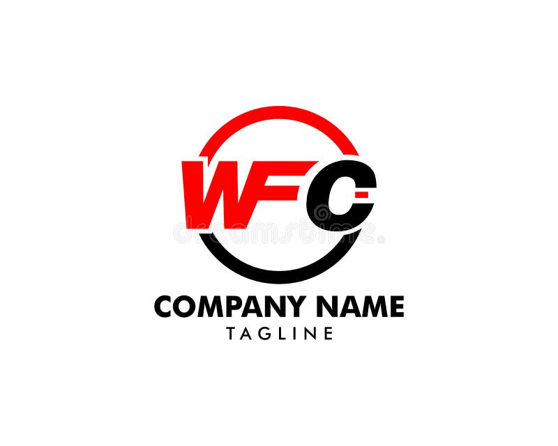 Initial Letter WFC Logo Template Design Stock Vector - Illustration of ...