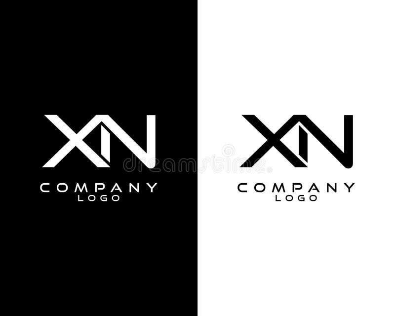 Initial Letter XN, NX Monogram Logotype Vector for Company Business ...